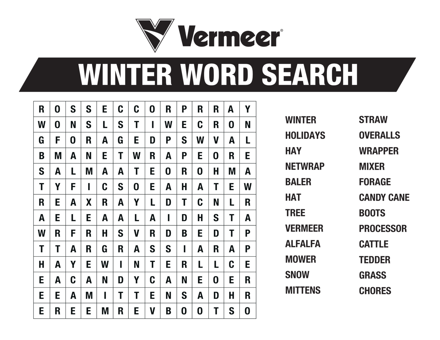 Vermeer Winter Wonderland Activities | Makin' Hay - The Latest In ...
